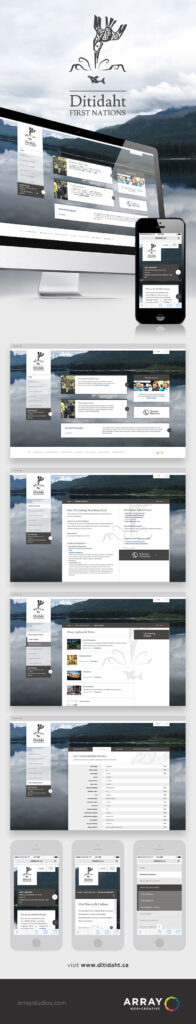Website Launch - Ditidaht First Nations | Array! The Blog